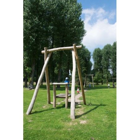 Tyrolienne de 24m ou 32m en Bois avec 2 plateformes